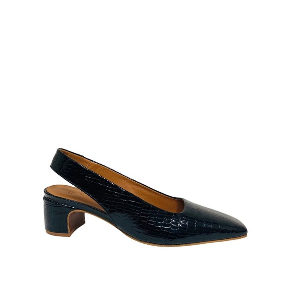 BY FAR | Shoes | By Far X Reformation Black Leather Croc Patent ...